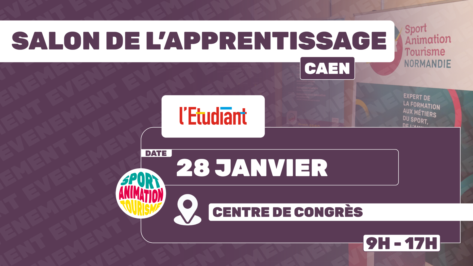 Le CFA SAT présent au Salon de l'Apprentissage de Caen - CFA Sport Animation Tourisme Normandie